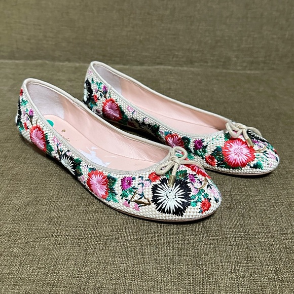 kate spade | Shoes | Kate Spade Winward Embroidered Floral Flats | Poshmark